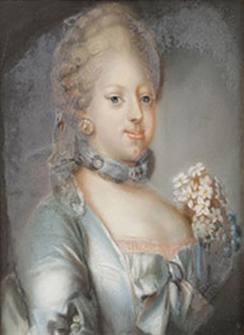 Portrait of Caroline Matilda Queen of Denmark by Peder Als on artnet