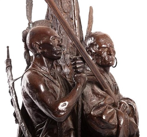 Algonquin Warrior and Chief by Harry Jackson on artnet