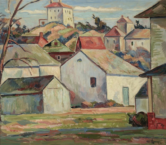 Rooftop View by Edgar Hewitt Nye on artnet