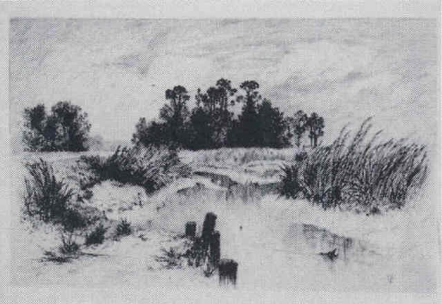 Untitled Stream and bushes by Thomas Moran on artnet