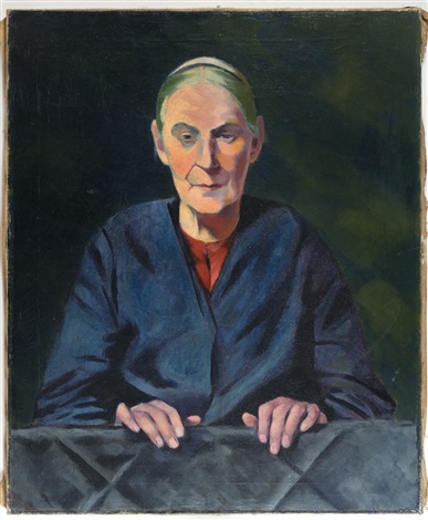 Portrait Anna Schwenkel named Ahna by Theodor Werner on artnet