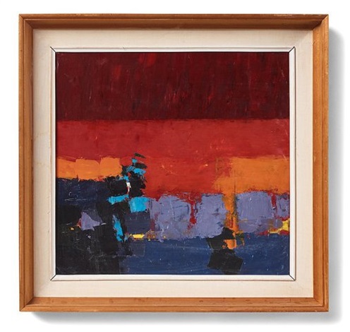 Red landscape by Donald Hamilton Fraser on artnet