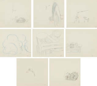 Key animation drawing genga from LUPIN THE THIRD a set of 31 by Hayao ...