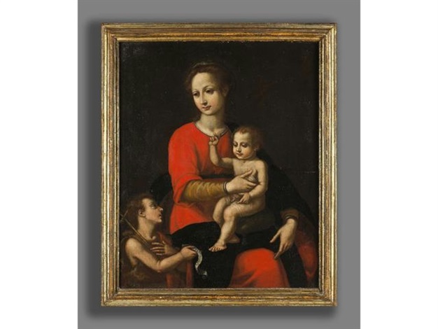 DIE MADONNA MIT DEM KIND UND JOHANNES DEM TÄUFER by Anonymous-Italian-Tuscan (16) on artnet