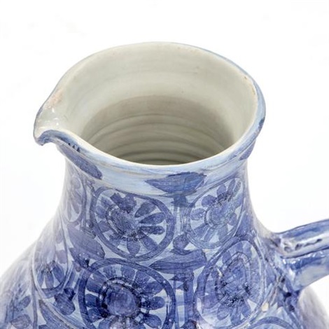 A very large, two-piece pitcher shaped vase by Bjørn Wiinblad on artnet