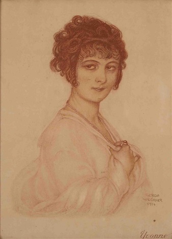 Portrait of Yvonne by Gerda Wegener on artnet