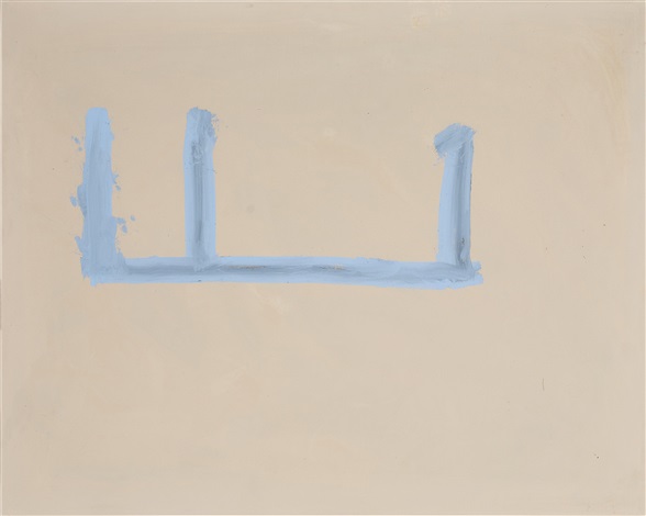 Open No. 126 In Beige with Blue by Robert Motherwell on artnet