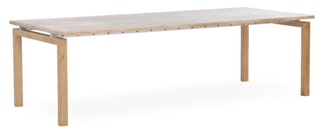 Straight A rectangular solid oak dining table by Christina Strand on artnet