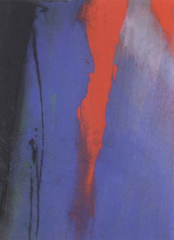 Composition with red energy by Al Bernstein on artnet