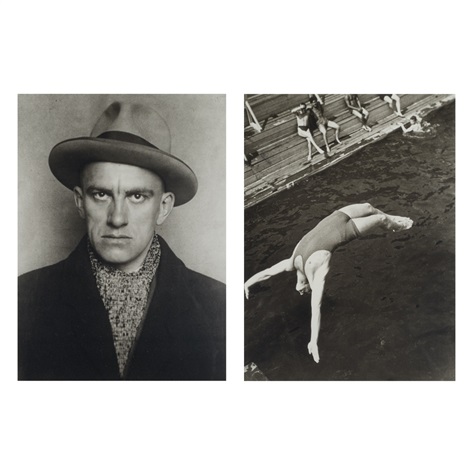 Two images, V. Mayakovsky and Diver, 1934 by Alexander Rodchenko on artnet