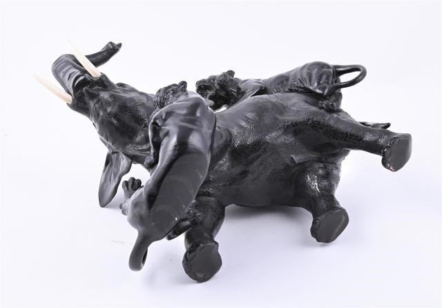 A Japanese Cast Bronze Group, Meiji Period by Genryusai Seiya on artnet