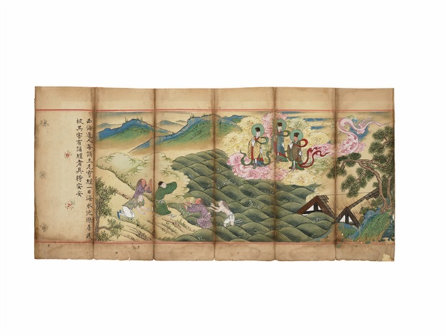 TWO SECTIONS OF DAOIST PAINTINGS by Anonymous-Chinese (Ming Dynasty) on ...
