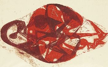 6 farbholzschnitte portfolio of 6 wtext masthead by Hann Trier on artnet