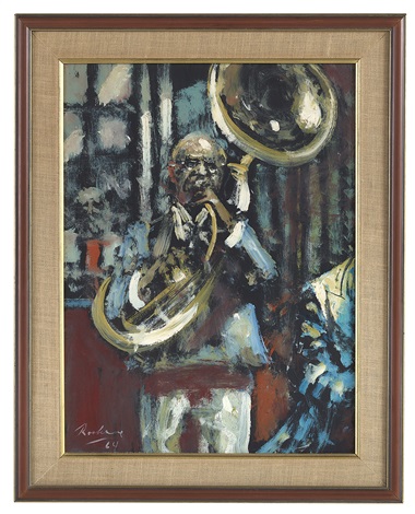 Allan Jaffe on Tuba, Preservation Hall by Noel Rockmore on artnet
