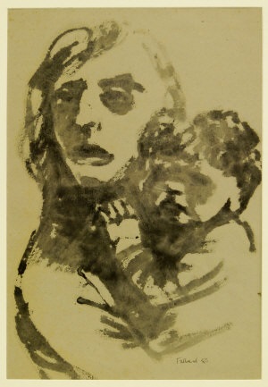 Mother and child by George Fullard on artnet