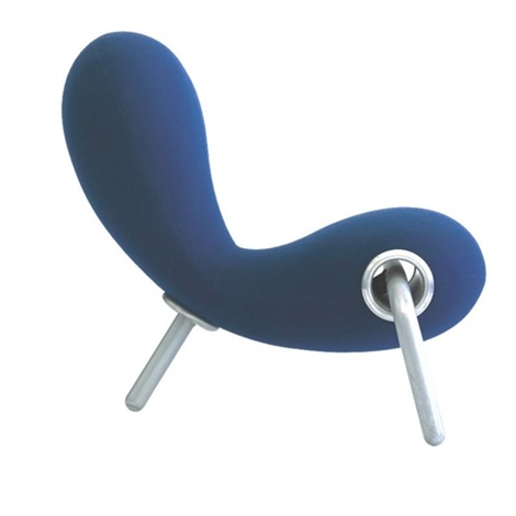 A prototype embryo chair by Marc Newson on artnet