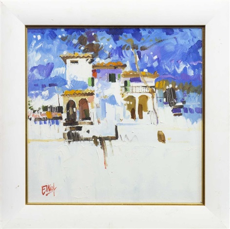 UNA CASA, TYPICA, MALLORCA, AN OIL BY IAN ELLIOT by Ian Elliot on artnet