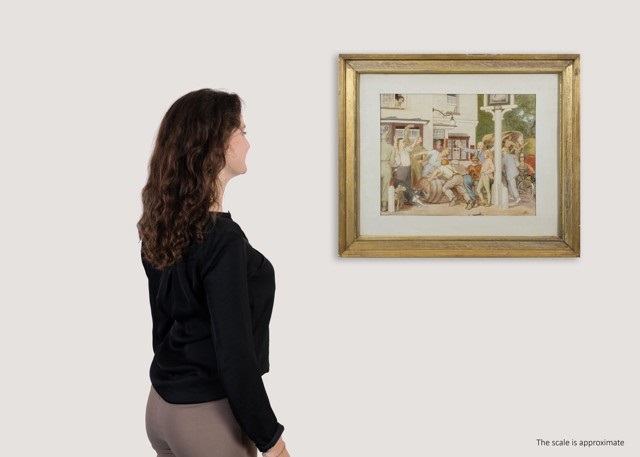 The Victory Barrel Rolls Up At The Swan by Harry Robert Mileham on artnet