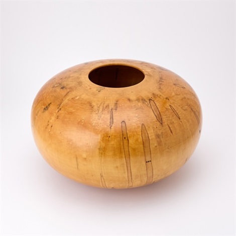 Turned Rare Ash-Leaf Maple Vessel by Edward Moulthrop on artnet