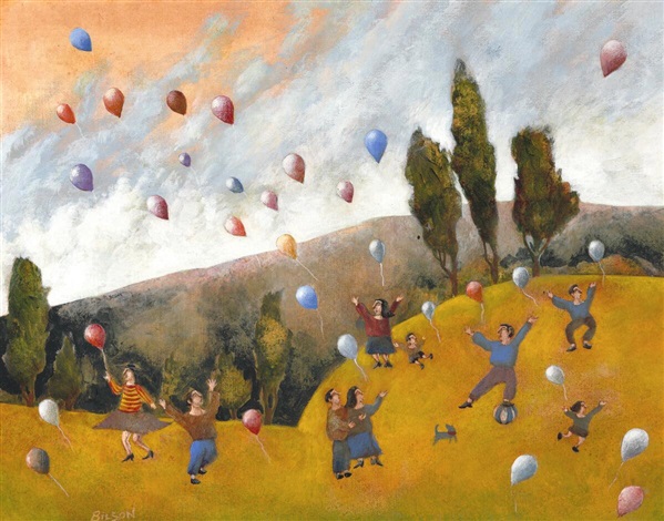 When Balloons Go Up by Harold Bilson on artnet
