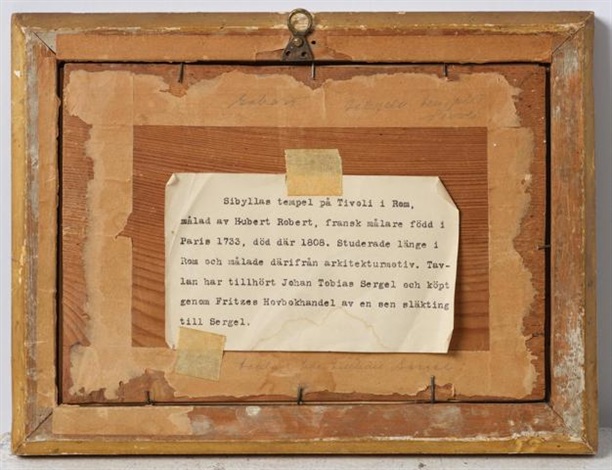 The Temple of Sibyl at Tivoli in Rome by Hubert Robert on artnet