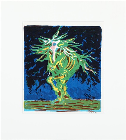 Helhesten and landscape, 1942 by Axel Salto and Jens Andersen ...