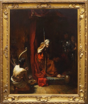 David Playing to Saul by George Frederick Bird on artnet