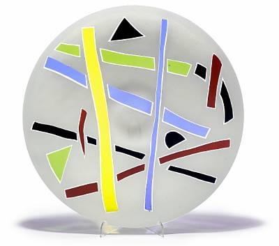 Round glass dish by Robert Jacobsen on artnet