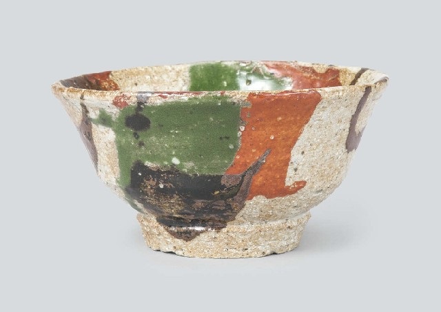 Three-color tea bowl by Kanjiro Kawai on artnet