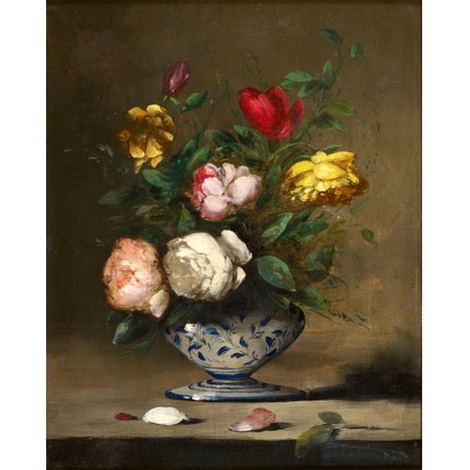 Bouquet de fleurs by Germain Théodore Ribot on artnet