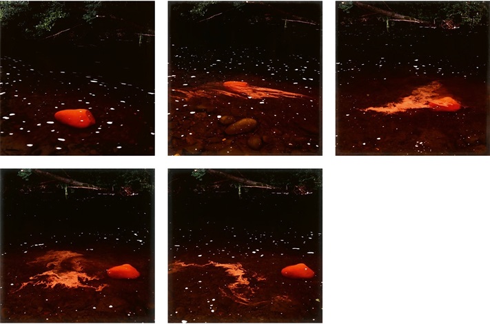 River Rock, drawn over with a soft red stone, Scaur Water ...