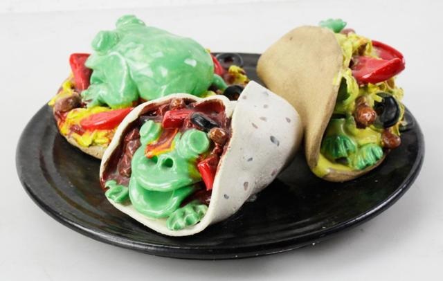 Frog Pizza, Taco, Burrito by David James Gilhooly on artnet
