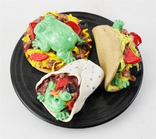 Frog Pizza, Taco, Burrito by David James Gilhooly on artnet