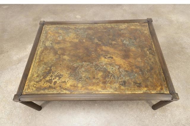 K P LAVERNE CLASSICAL BRONZE COFFEE TABLE by Philip and Kelvin Laverne ...