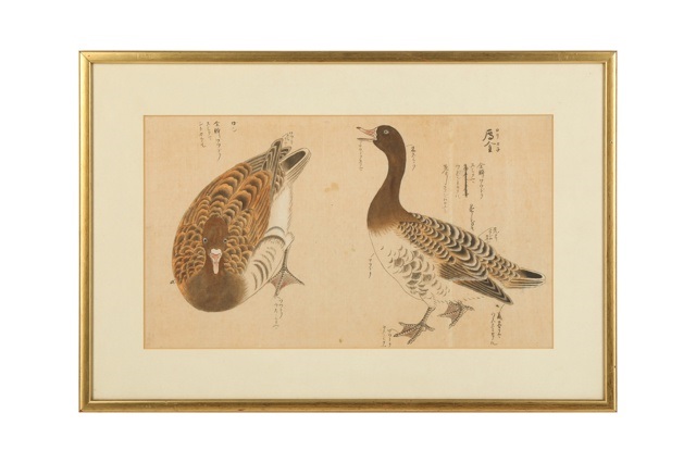 TWO JAPANESE DUCK PAINTINGS. Edo Period on artnet
