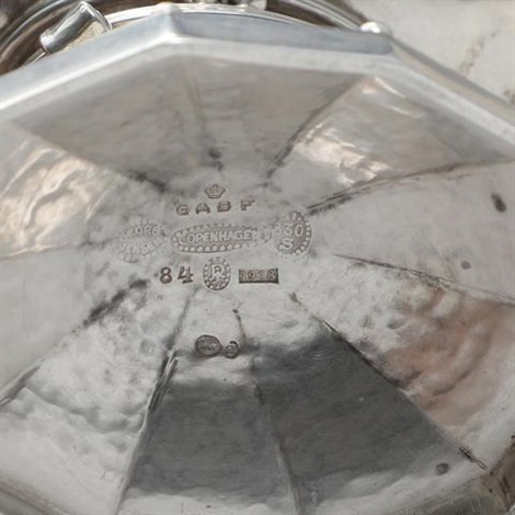 A silver centerpiece by Johan Rohde on artnet