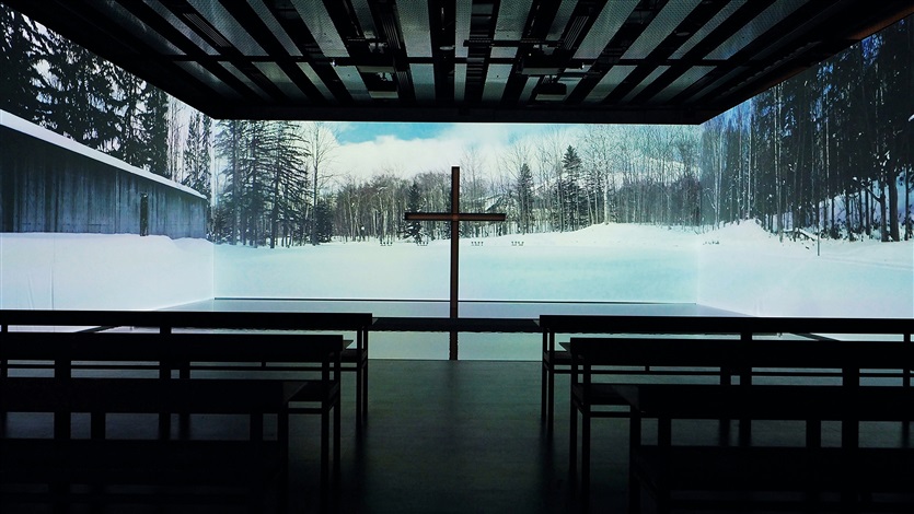 Installation of the Church on the Water by Tadao Ando on artnet