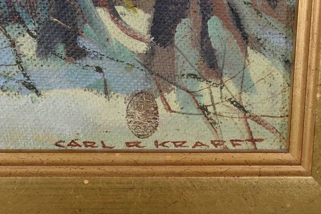 Snow Scene by Carl Rudolph Krafft on artnet