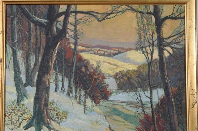 Snow Scene by Carl Rudolph Krafft on artnet
