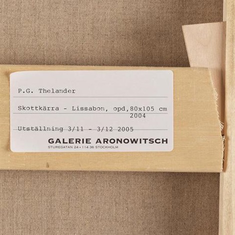 Skottskärra - Lissabon by Pär Gunnar Thelander on artnet