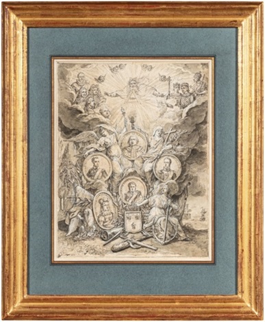 Allegory of the royal family by divine right Allégorie de la Famille ...