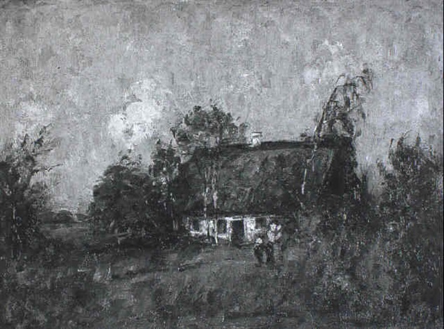 Landschaft mit Bauernhaus by Karl Orth on artnet