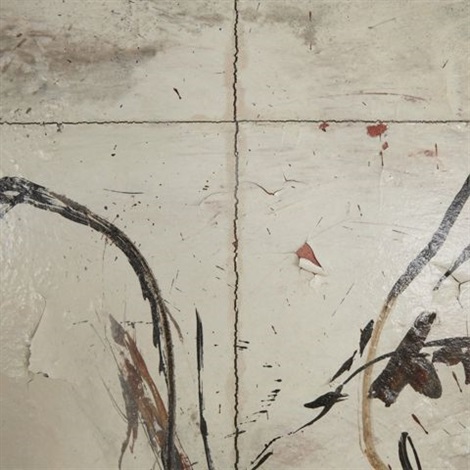 Large Jamali Embracing Figures Fresco Painting by Jamali on artnet