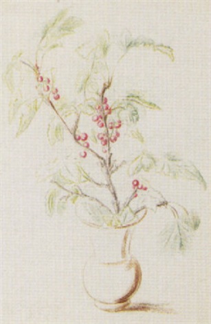Beerenzweig in Vase by Georg Siebert on artnet