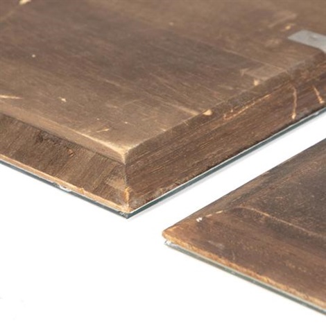 Three glass picture frames with wood back and metal fittings by Arne ...