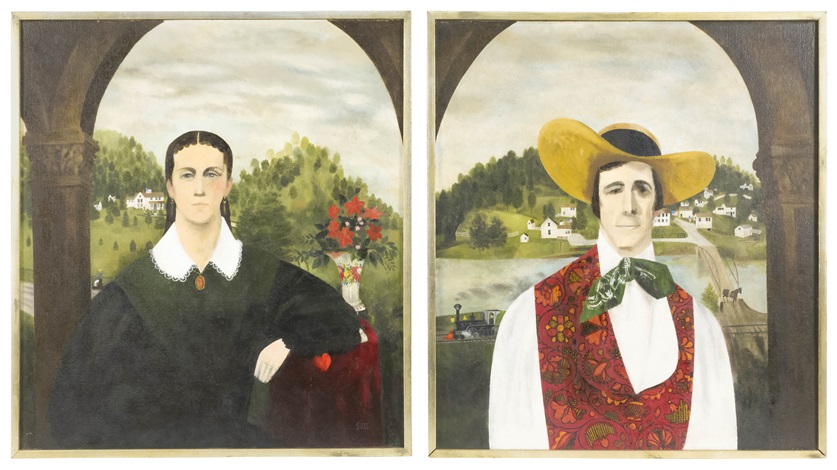 Pair of portraits by Richard E. Howard on artnet