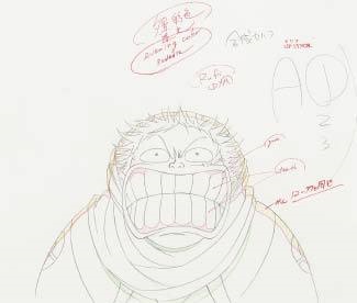 Drawing doga, layout and time sheet from ONE PIECE a set of 24 by Toei ...