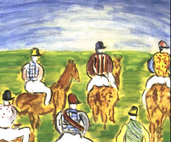 Le Départ des Courses by Réal Lessard on artnet