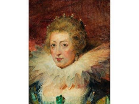 PORTRAIT DER ANNA VON ÖSTERREICH, INFANTIN VON SPANIEN, KÖNIGIN VON ...
