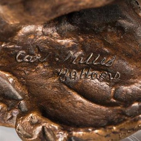 Woman carrying water by Carl (Wilhelm Emile) Milles on artnet